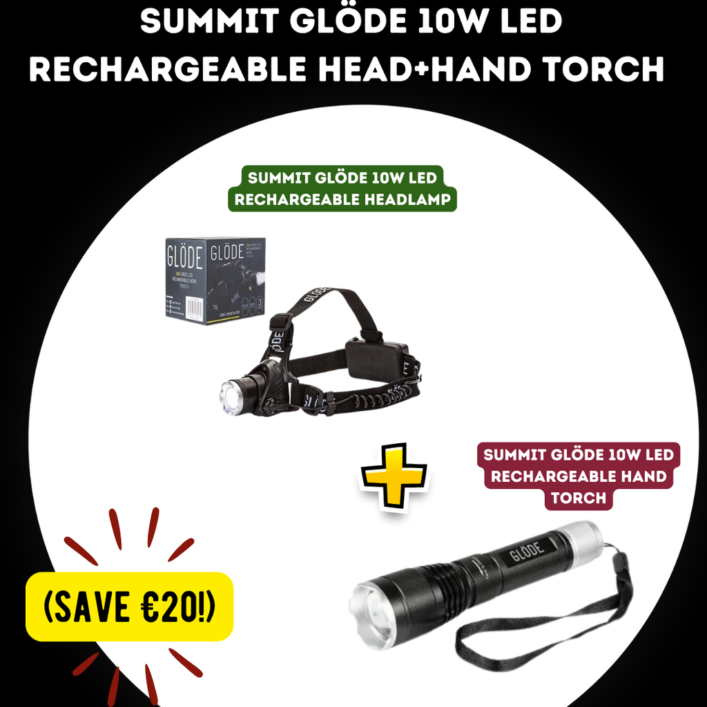 Summit Glöde 10W LED Rechargeable Headlamp+Hand Torch | OpenSeason.ie ...